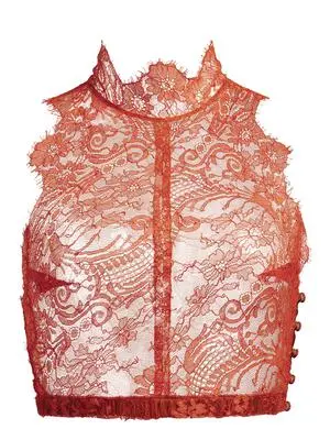 EVANGELISTA LINGERIE Evangelista Lingerie Theresa Cotton-Blend Halter Top