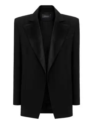 AURELIANA AURELIANA Wool-Silk Tuxedo Jacket