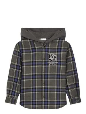 Dolce & Gabbana Plaid Hooded Shirt - Multi-color
