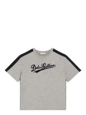 Dolce & Gabbana Logo Jersey T-shirt - Grey