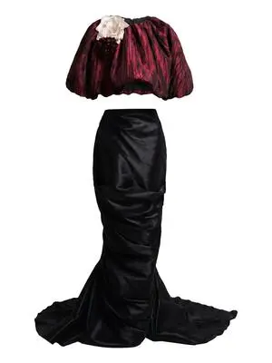 SALMA OSMAN Voluminous Sleeve Maxi Set - Multi