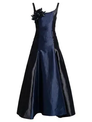 SALMA OSMAN Open-back Maxi Dress With Embellishment - Navy