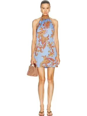 Hemant & Nandita Printed Halterneck Mini Dress - Multi