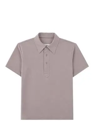MAISON MARGIELA Cupro Polo Shirt - Beige