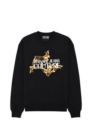 Versace Felpa Con Logo Baroque - Black