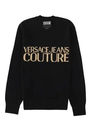 Versace Maglia Con Logo - Black