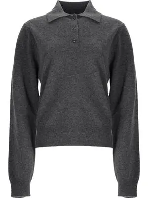 MAISON MARGIELA Knit Polo Shirt - Grey