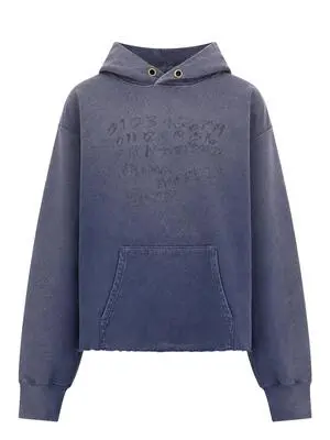 MAISON MARGIELA Printed Hoodie - Blue