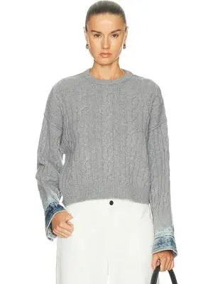 HAIKURE Karine Cable Knit Sweater - Pollock