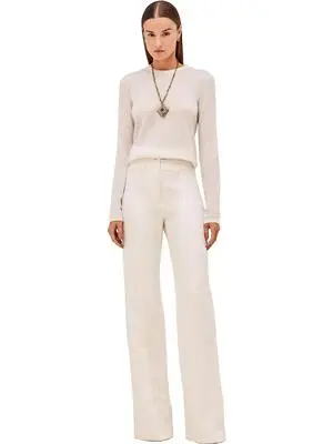 Alexis Laris Cashmere Crewneck Sweater - Ivory