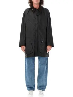 Barbour Waxed Cotton Coat - Verde