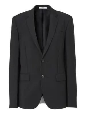 Fendi Single-breasted Blazer With Notched Lapels - Nero