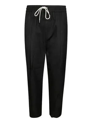Drole De Monsieur Cropped Tailored Trousers - Nero