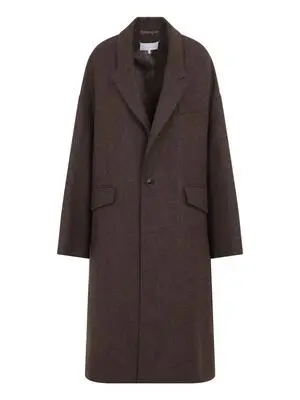 MAISON MARGIELA Wool Double-breasted Peacoat - Brown