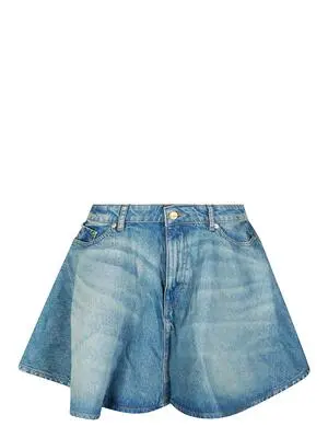 GANNI Mini Denim Skirt - Blu