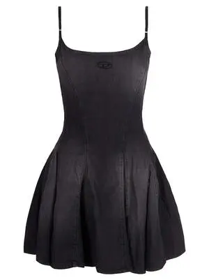 DIESEL® Denim Slip Dress - Nero
