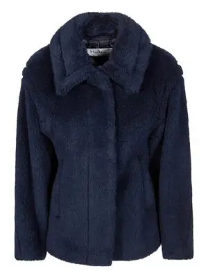 Max Mara Teddy Bomber Jacket - Blu