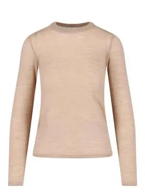 Aspesi ASPESI 100% Virgin Wool Long Sleeve Sweater Brown
