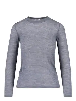 Aspesi ASPESI 100% Virgin Wool Long Sleeve Sweater Grey
