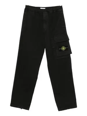 Stone Island Regular Tapered Cargo Pants - Nero
