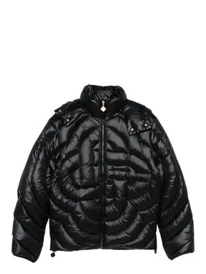 Casablanca Padded Quilted Down Jacket - Black