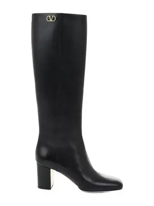 Valentino Garavani Vlogo Signature Knee-high Boots - Black