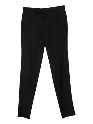 Zegna Belt Loops Straight-leg Trousers - Black