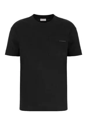 Brunello Cucinelli Monili Embellished T-shirt - Black