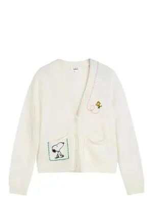 Chinti & Parker Embroidered Cardigan - Neutrals