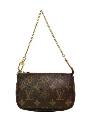 LOUIS VUITTON Monogram Mini Pochette Accessoires Handbag - Brown