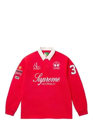 Supreme X La Martina X Jacob & Co Logo Polo Shirt - Red