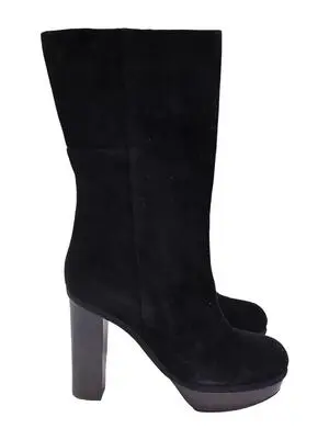 MARNI Marni Mid-Calf Round Toe Platform Block Heel Boots