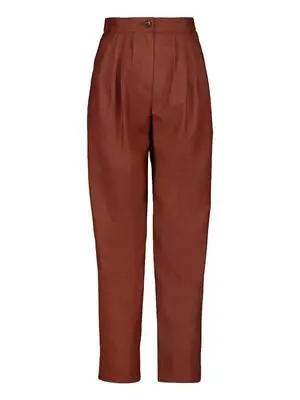 BLAZÉ MILANO Pleated Trousers - Brown