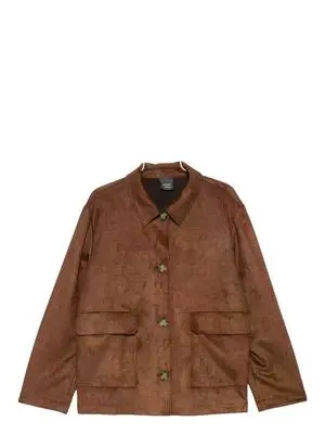 Marina Rinaldi Crocodile-effect Jacket - Brown