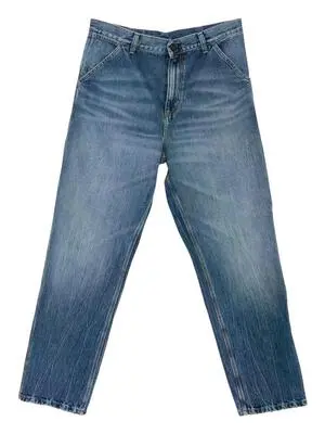 Carhartt Work In Progress Smith Logo-patch Jeans - Blue