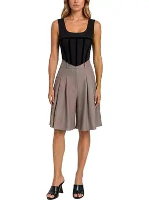 HAMZA HAMZA Kimmi Pleated Shorts