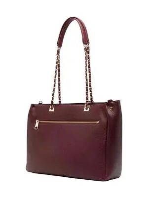 TWINSET Logo Detail Chain Shoulder Bag - Red