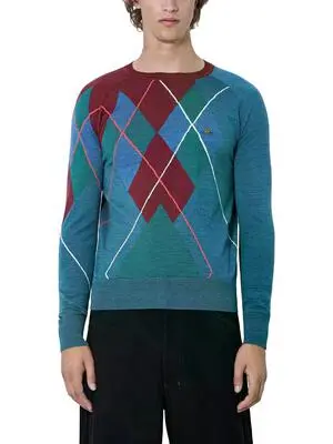 VIVIENNE WESTWOOD Argyle Jumper - Blue
