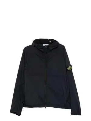 Stone Island Logo-patch Hooded Jacket - Black