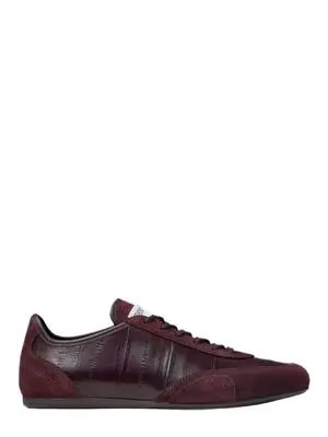 JIMMY CHOO Sunny Low Top Trainers With Eel Print - Red