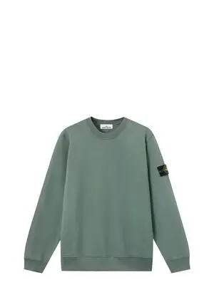 Stone Island Logo-patch Sweatshirt - Green