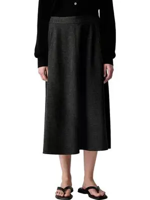Marc O'polo A-line Midi Skirt - Grey