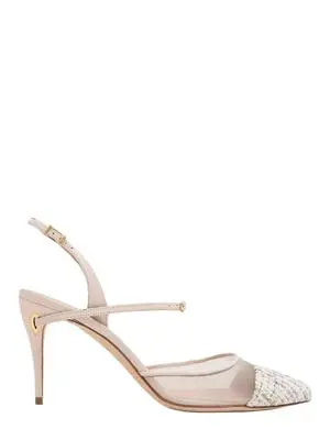 Jennifer Chamandi Vittorio Slingback Pumps - White