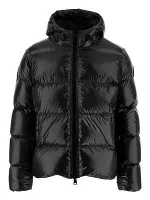 Herno Quilted Hooded Down Jacket - Black
