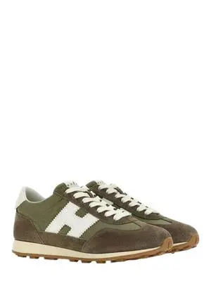 Hogan Athletic Sneakers With Vintage Outsole And Mini Wedge - Green