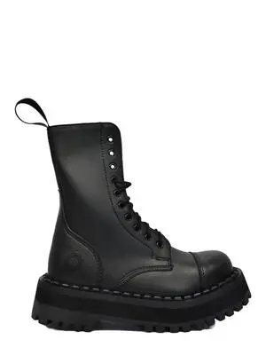 ALTERCORE Lace-up Platform Combat Boots - Black