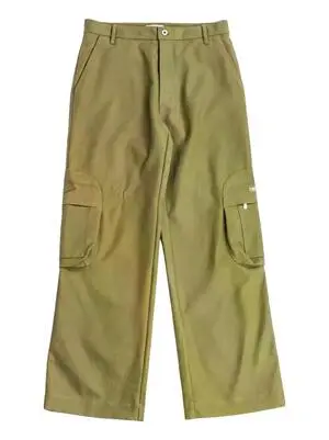 Off-White Cotton Cargo Pants - Brown