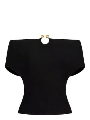 ALBERTA FERRETTI Alberta Ferretti Off-the-Shoulder Top With Cut-Out Detail