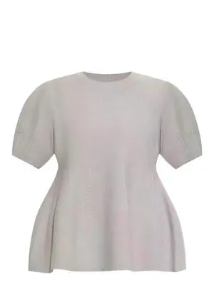 LISA YANG Mella Puff-sleeve Top - Grey