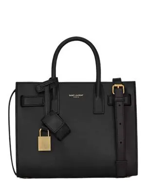 Saint Laurent Sac De Jour Nano Smooth Leather Top Handle Bag - Black